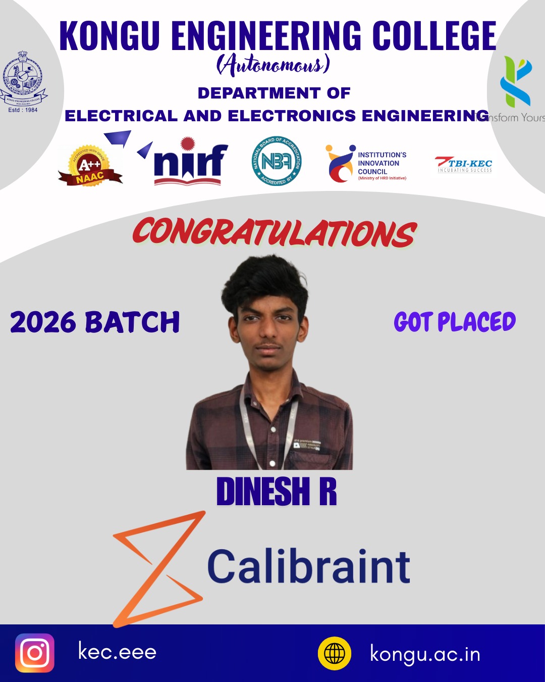 KEC | KONGU ENGINEERING COLLEGE