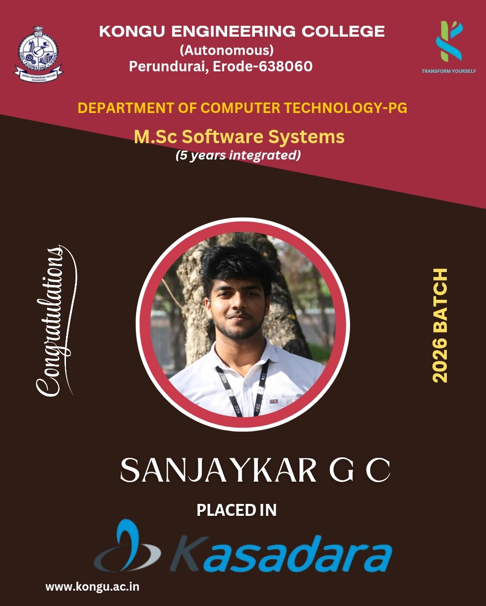 KEC | KONGU ENGINEERING COLLEGE